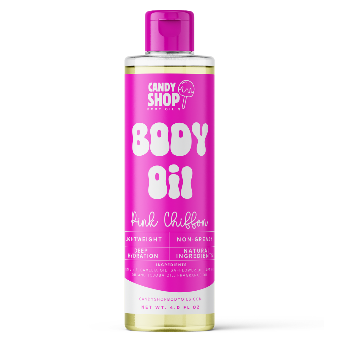 Pink Chiffon Body Oil ON SALE – Candy Shop Body Oils